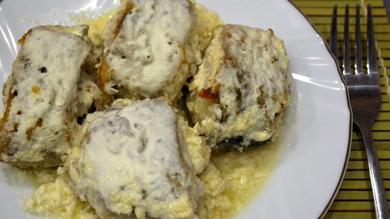 Минтай в сливочном соусе - простой рецепт жареного минтая.