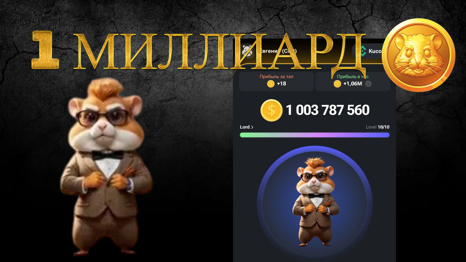 Потратил 1 миллиард в Hamster Kombat