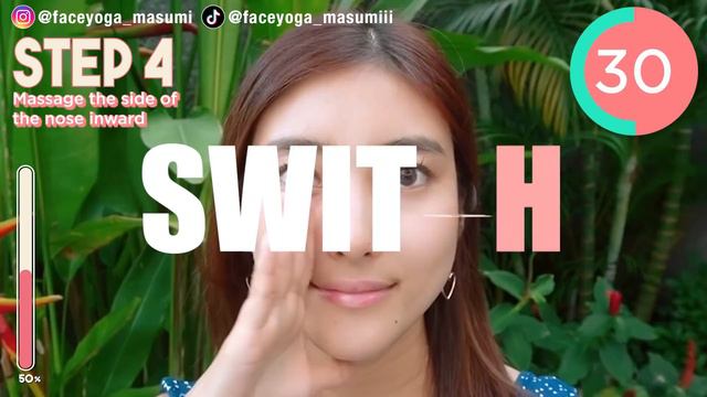 Массаж лица//тонкий нос
