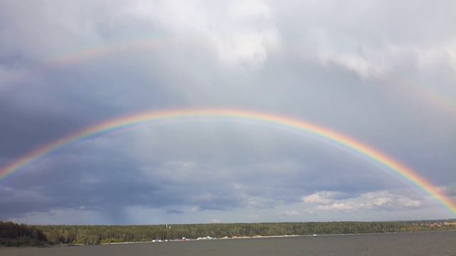 Супер-радуга на Обском море