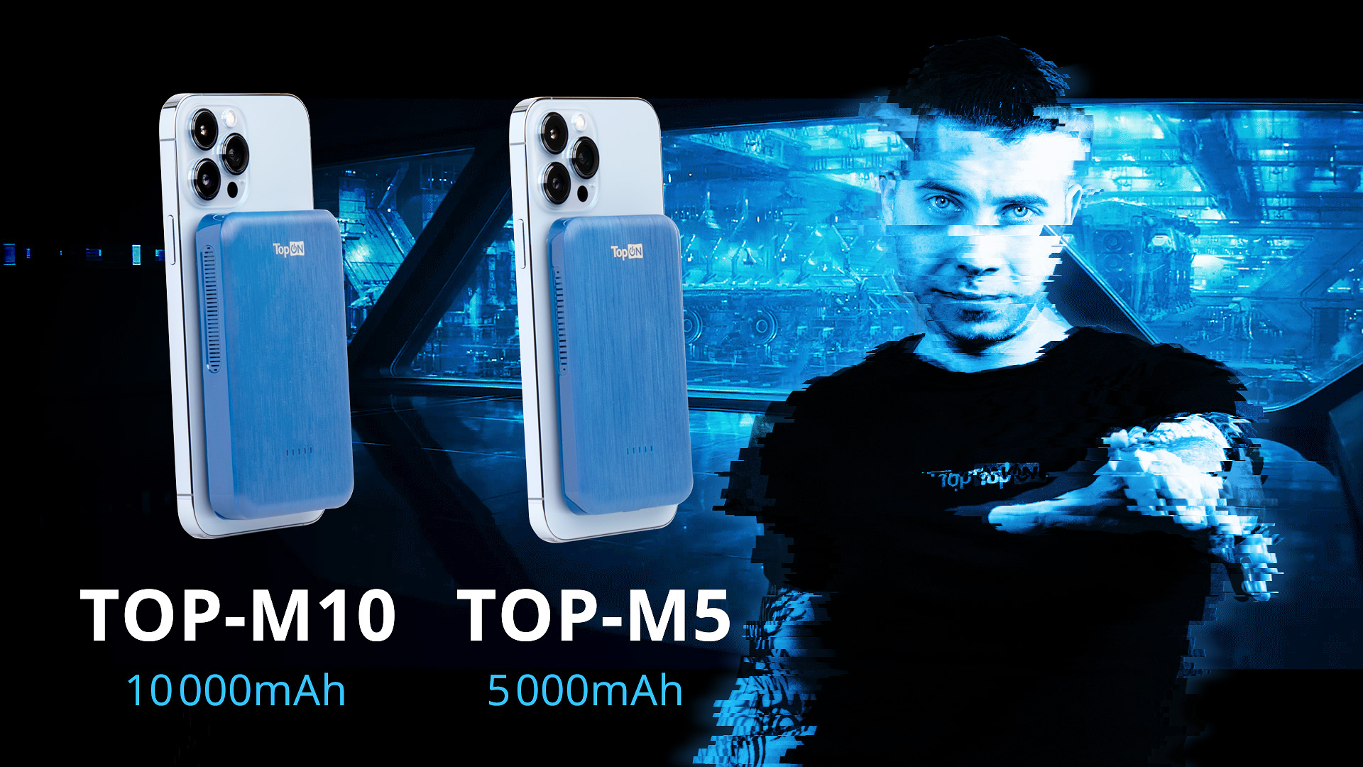 Обзор TopON TOP-M5 и TOP-M10 (5000mAh/10000mAh) беспроводная магнитная зарядка Qi 15W, Type-C и USB
