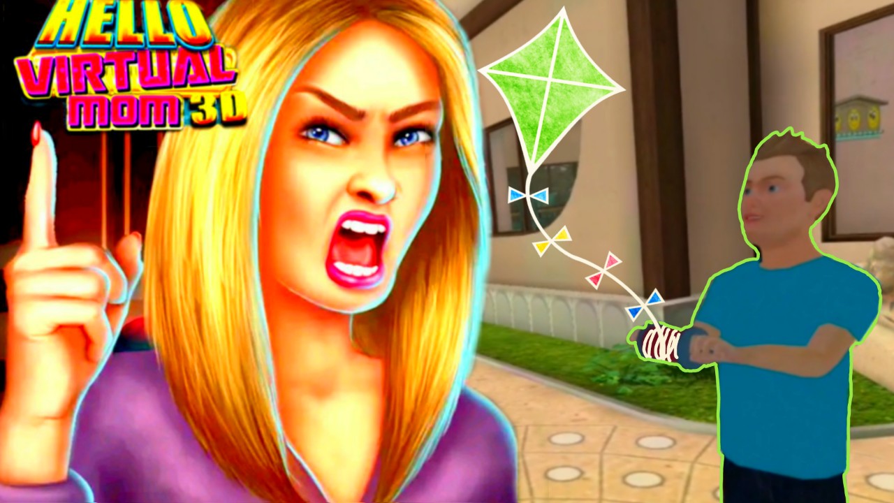 ИГРА ПРИВЕТ МАМА - Запускаем Воздушного Змея - Розыгрыш #11 - Мульт игра для детей