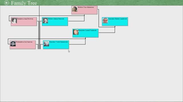 Генеалогическое семейное древо для Windows 10 (первое оценочное видео)