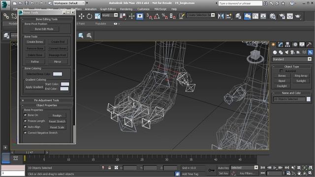 19. Finishing the finger bones