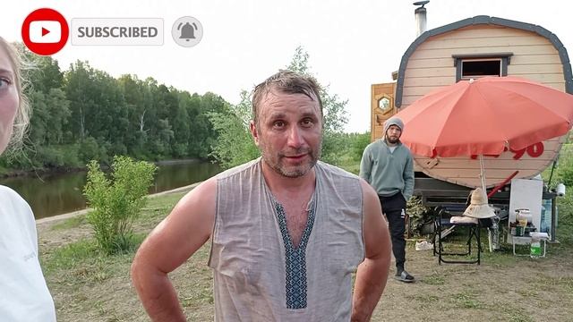 Банька на реке Тара. Окунево 2023.