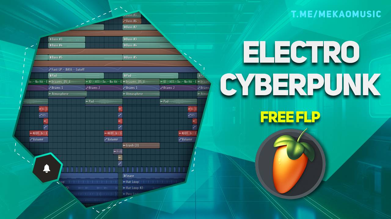 Electro Cyberpunk in FL Studio 20 (+Free FLP) / Киберпанк в ФЛ Студио (+Бесплатный ФЛП)