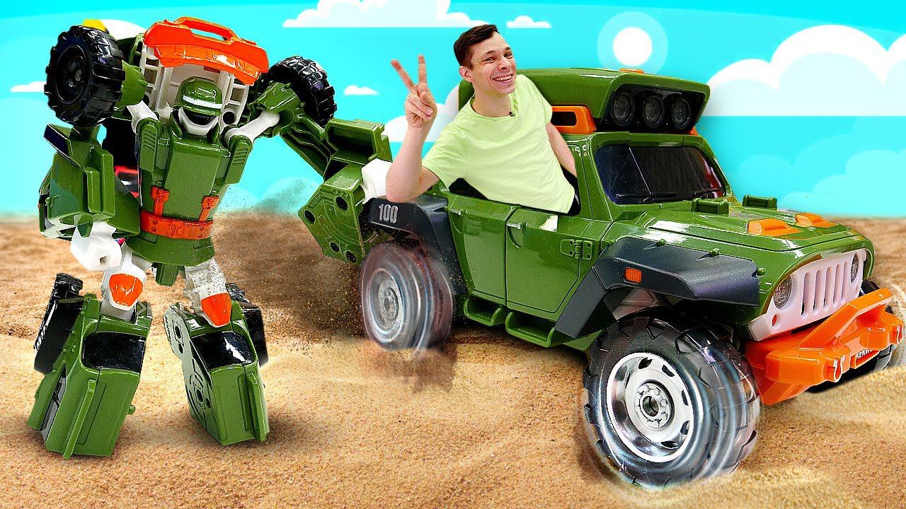 Видео игры - Ремонт и прокачка Тобота! Фёдор чинит машинки! - Роботы Трансформеры игры гонки