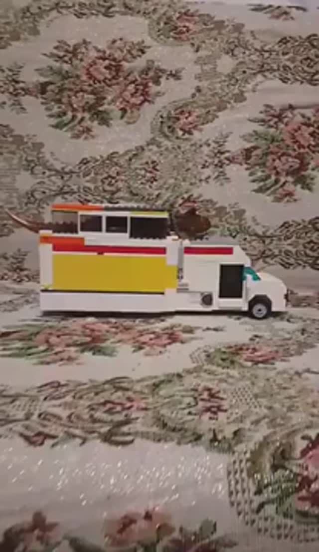 Лего Грузовик для Динозавров_ Самоделка  #lego #легосамоделки #shots