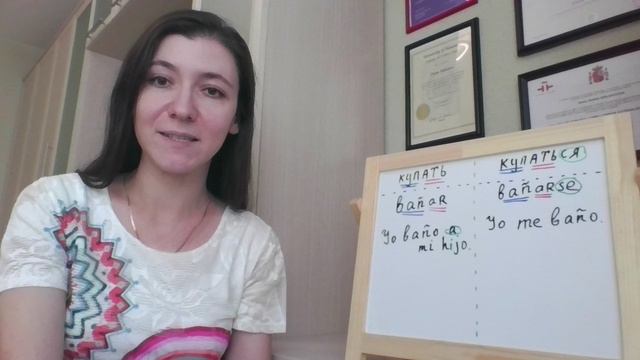 ВОЗВРАТНЫЕ И НЕВОЗВРАТНЫЕ ГЛАГОЛЫ: BAÑAR И BAÑARSE.