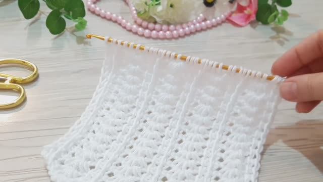 Тунисское вязание крючком - Узор крючком - Тунисский узор крючком - Вязание крючком