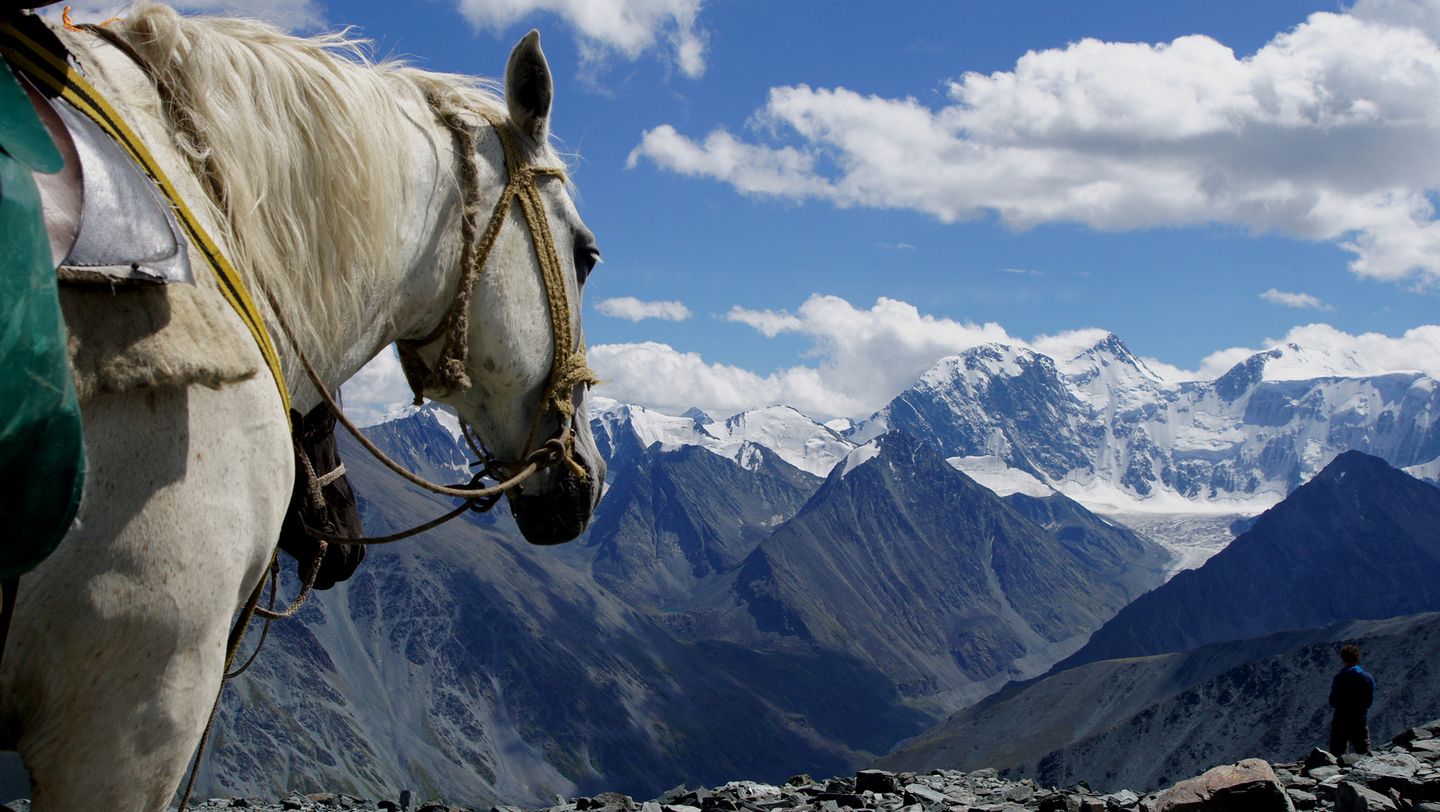 "На Белом Коне". Алтай. Белуха, тяжелый конный поход к месту силы на озере Аккем