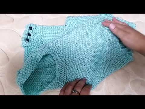 жилетка на ребёнка 2-3 года, спицами