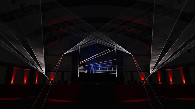 Камаз - Визуализация лазерной анимации, со спецэффектами