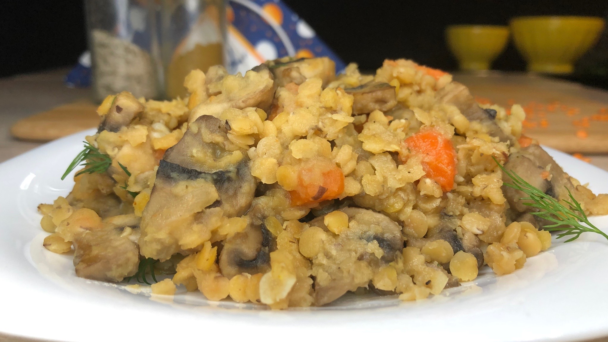 Чечевица с грибами | чечевица рецепты | рецепты просто.mp4