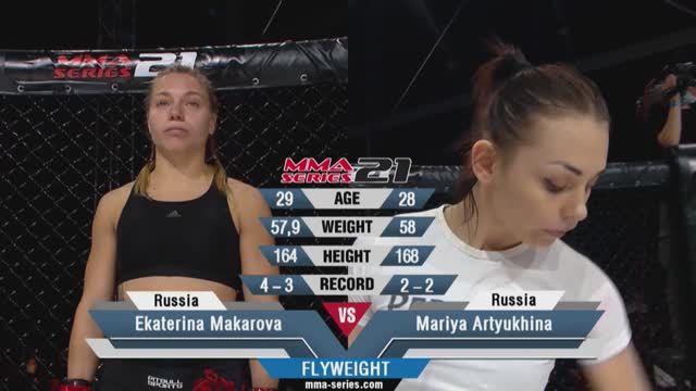 ММА Серия-21: Екатерина Макарова (Россия) - Мария Артюхина (Россия)