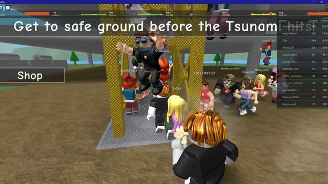 Roblox! Спасаемся от цунами! #roblox #роблокс