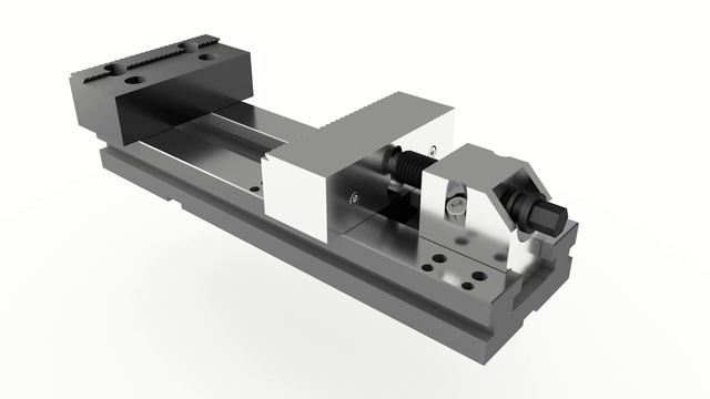 Анимация механических тисков серии ТМК