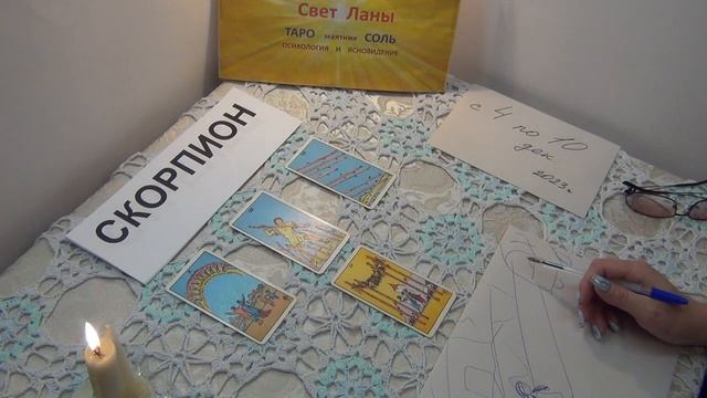 8 - СКОРПИОН - прогноз ТАРО - с  04.12.2023г. по  10.12.2023г. + Послание от Высших Сил.