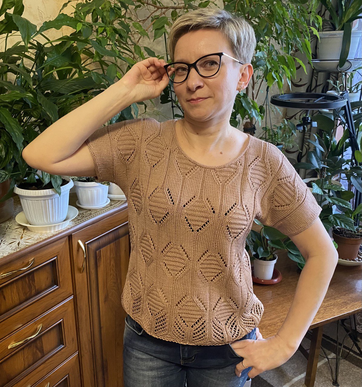 футболка КАПУЧИНО /// начатый процесс