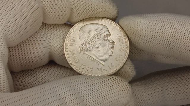 Мексика 1 песо, 1947 года.