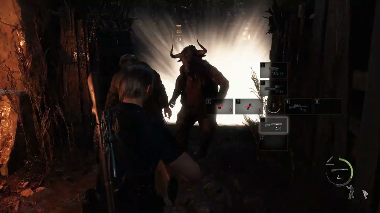 Леона боятся и бегут в ужасе - RESIDENT EVIL 4 (2023)