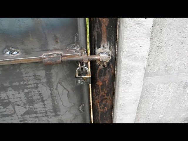 Как самому сделать мощные гаражные шпингалеты