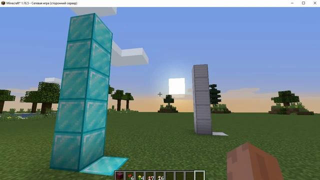 ProgMine. Демонстрация программы «Столбики с телепортом».