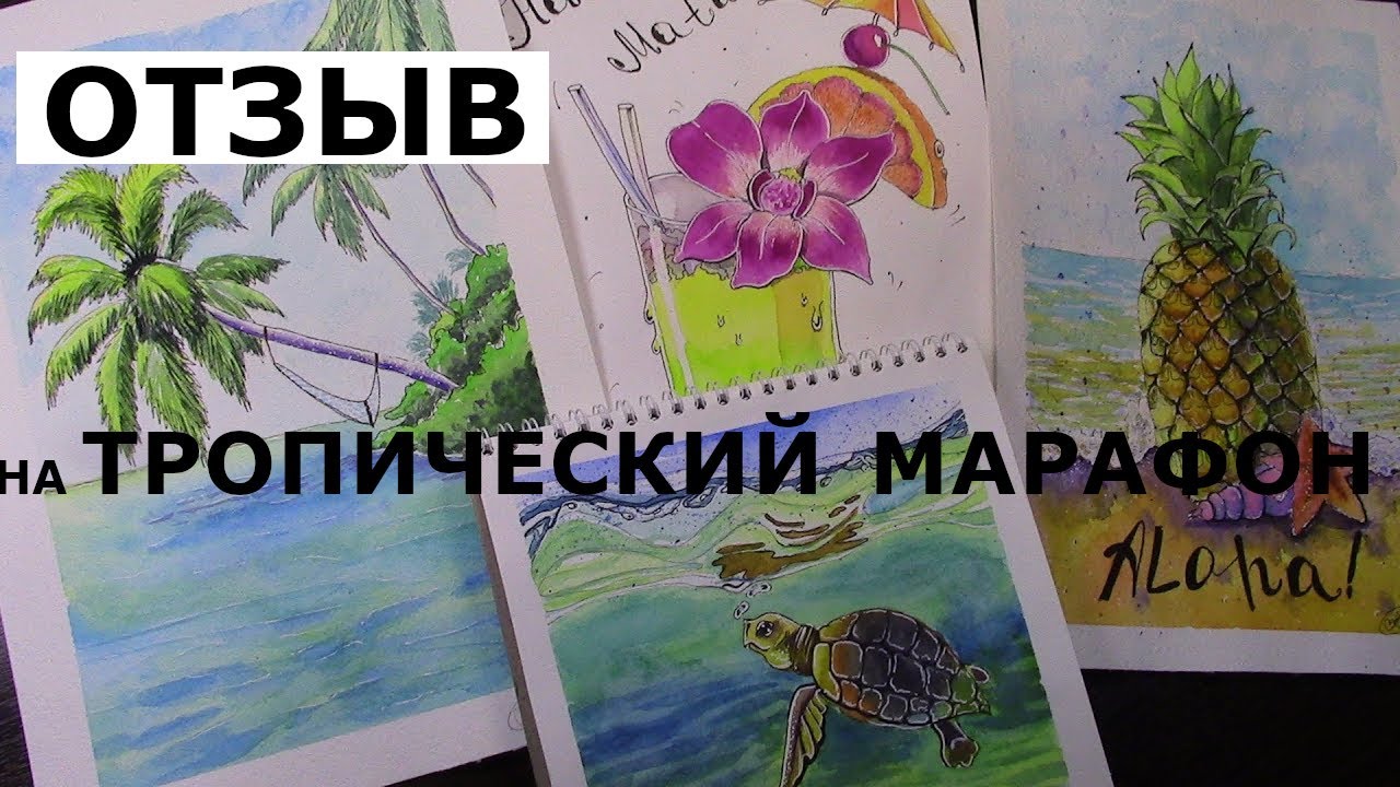 Отзыв на "Тропический курс" акварелью