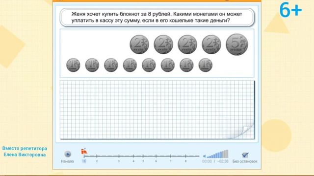 Математика 1 класса за один урок