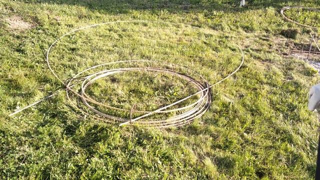 Работа с арматурой стеклопластик.