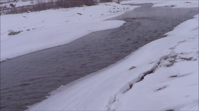 Тихая снежная река для крепкого сна, учебы
