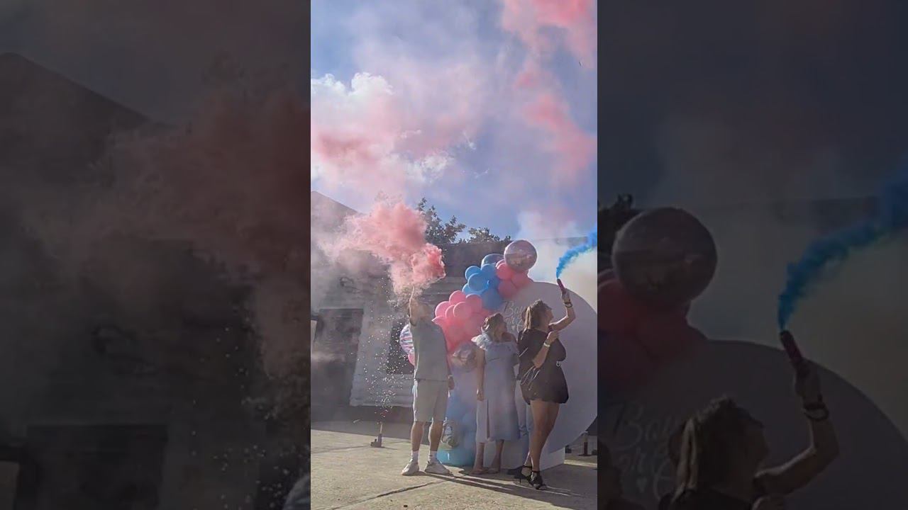 Gender party ярчайший салют. Красочный момент для определения пола.