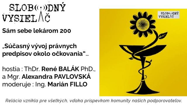 René Balák - Sám sebe lekárom 200 Súčasný vývoj právnych predpisov ohľadne očkovania 29.11.2019.mp4