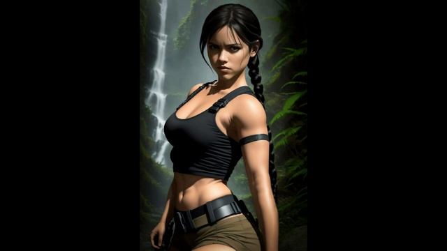 Jenna Ortega Tomb Raider art.