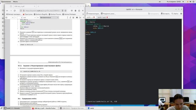 Выполнение лабораторной работы №10