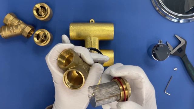 Термостатический смеситель D 1 ¼ для монтажа на настенную панель (скрытый монтаж)