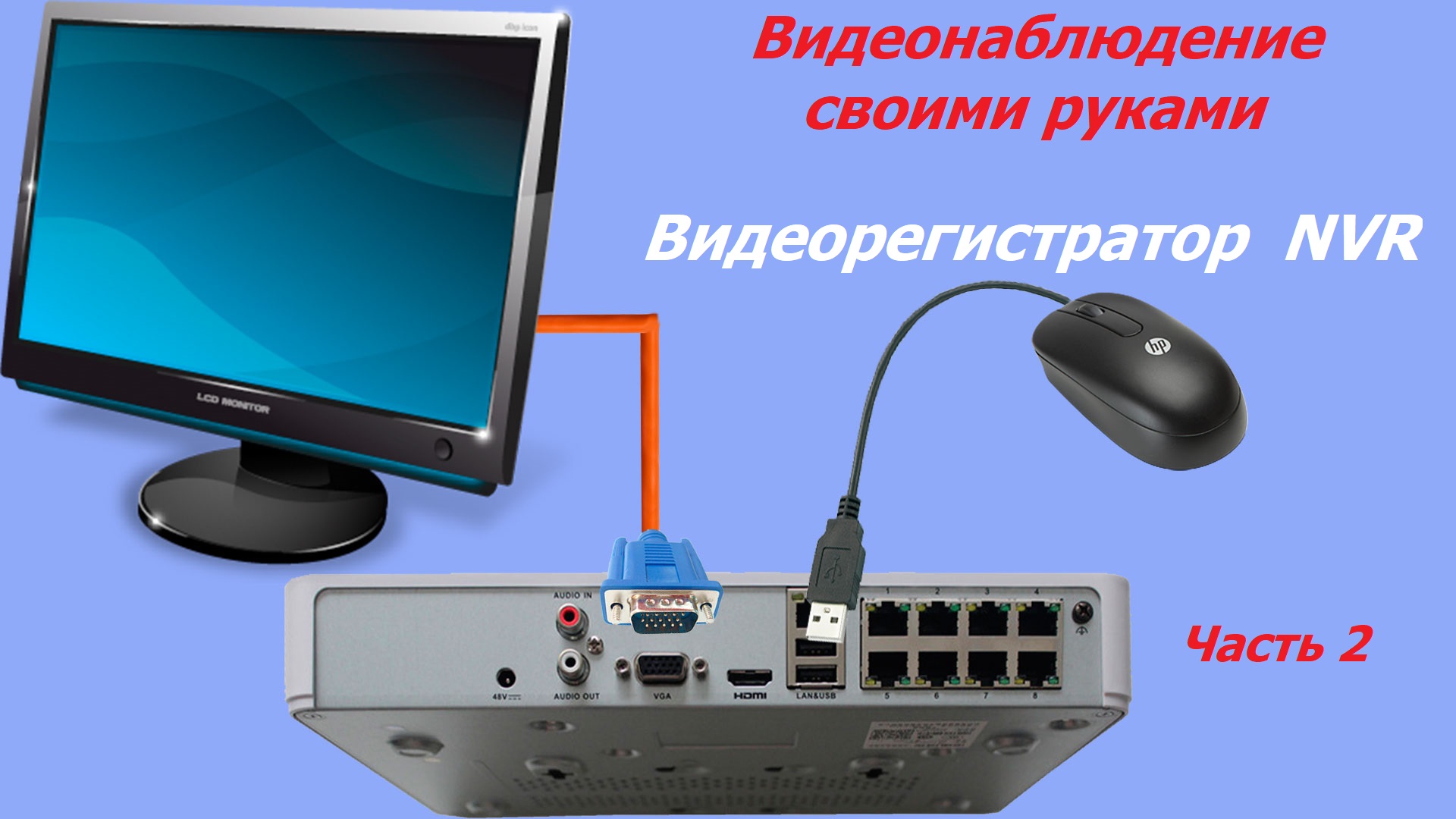Часть 18. Видеорегистратор (NVR), ч. 2. Видеонаблюдение своими руками