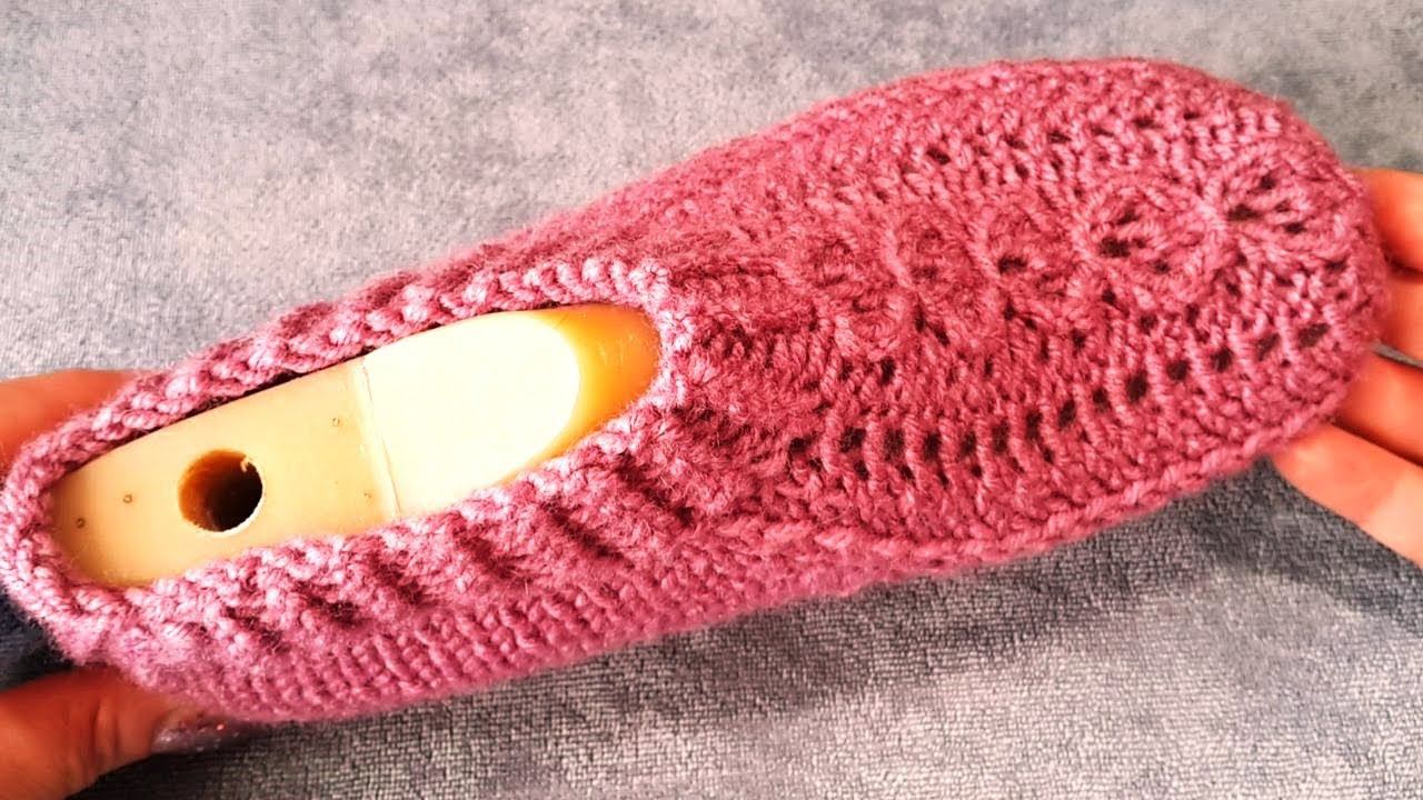 Следки двумя спицами без швов/ Уютные /Теплые /Комнатные