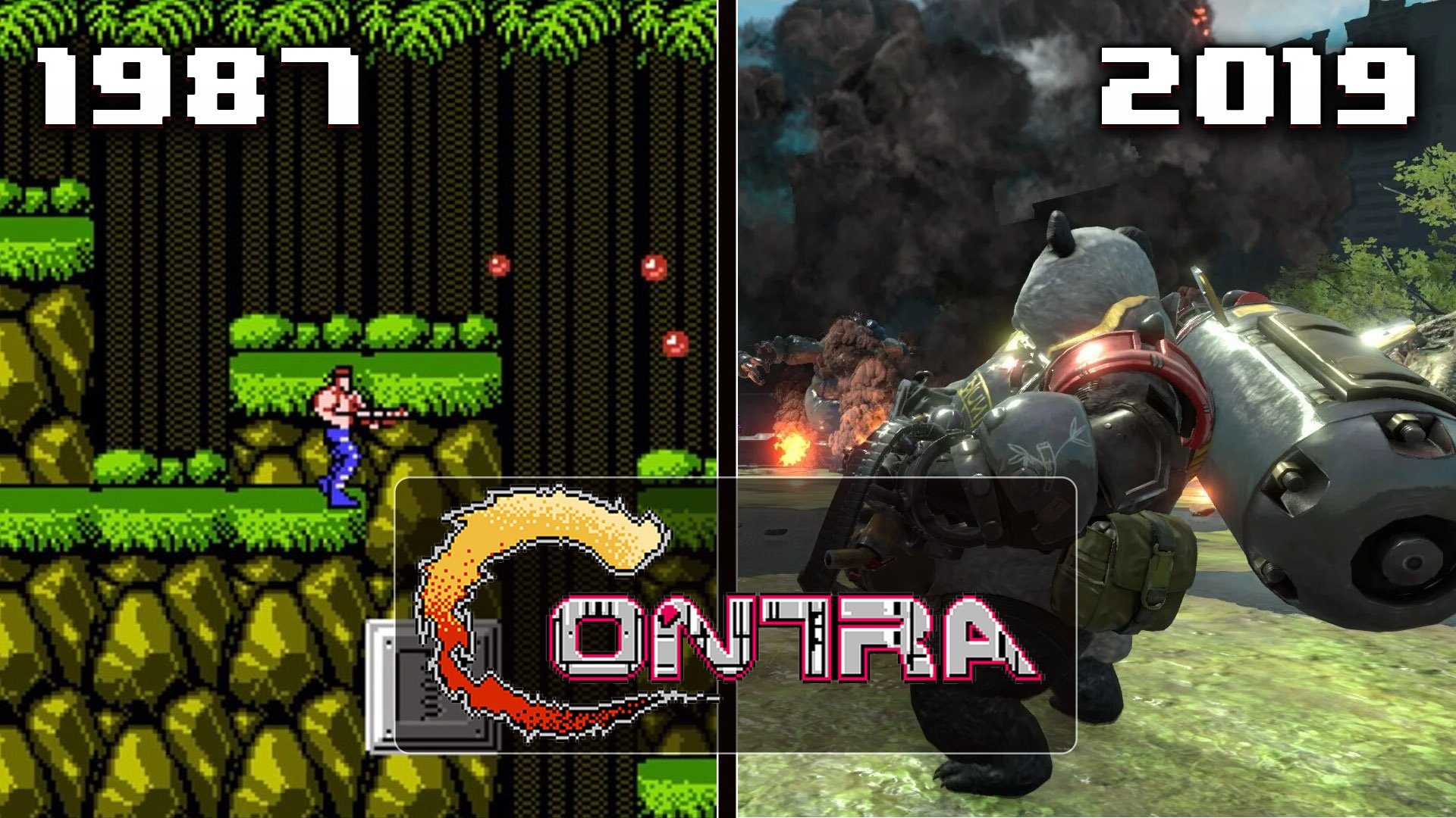 Эволюция игр Contra (1981 - 2019)