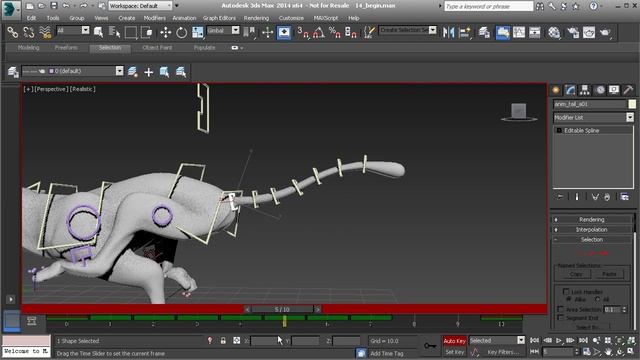 14. Finalizing the tail's blocking pass