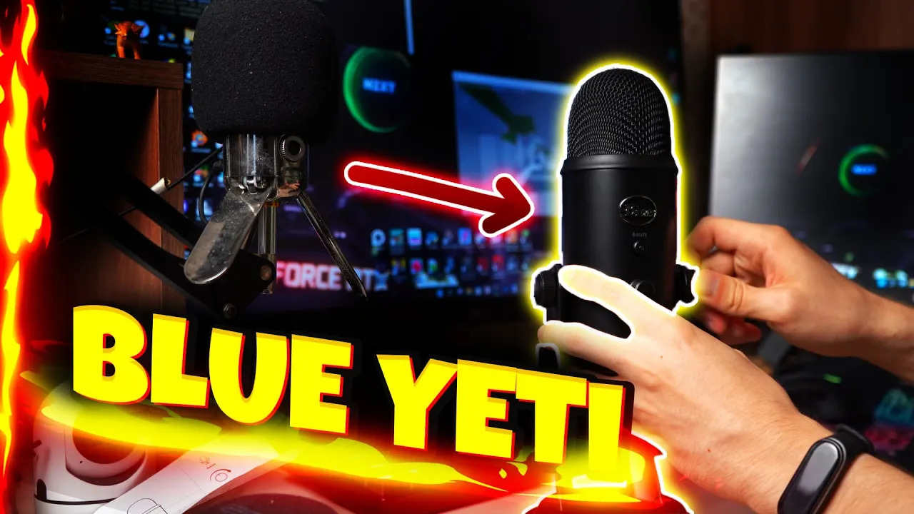 Обзор и распаковка лучшего микрофона для стримов Blue Yeti Blackout x Logitech (G HUB)