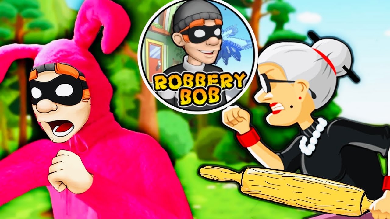 ВОРИШКА БОБ 1! ROBBERY BOB #14 СУПЕР ОГРАБЛЕНИЕ! НАПАДЕНИЕ БАБКИ! Прикольная игра Robbery Bob!
