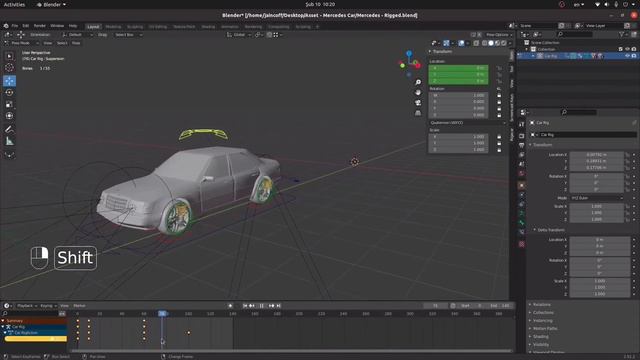 17. Animate Car Suspension for Maximum Realism