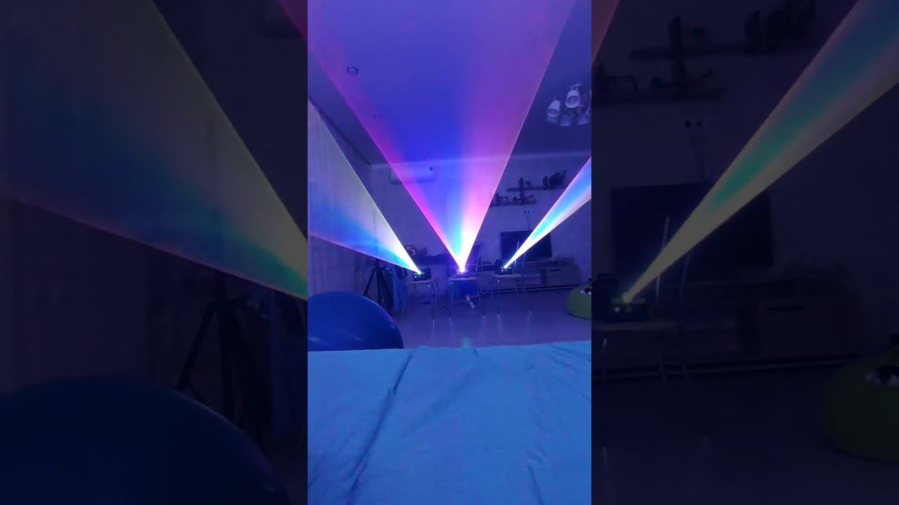 Пример лучевого шоу под определённую песню