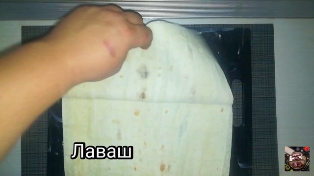 Завтрак на скорую руку,лаваш с сыром и творогом.