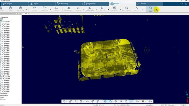 FARO SCENA 8 экспорт облака