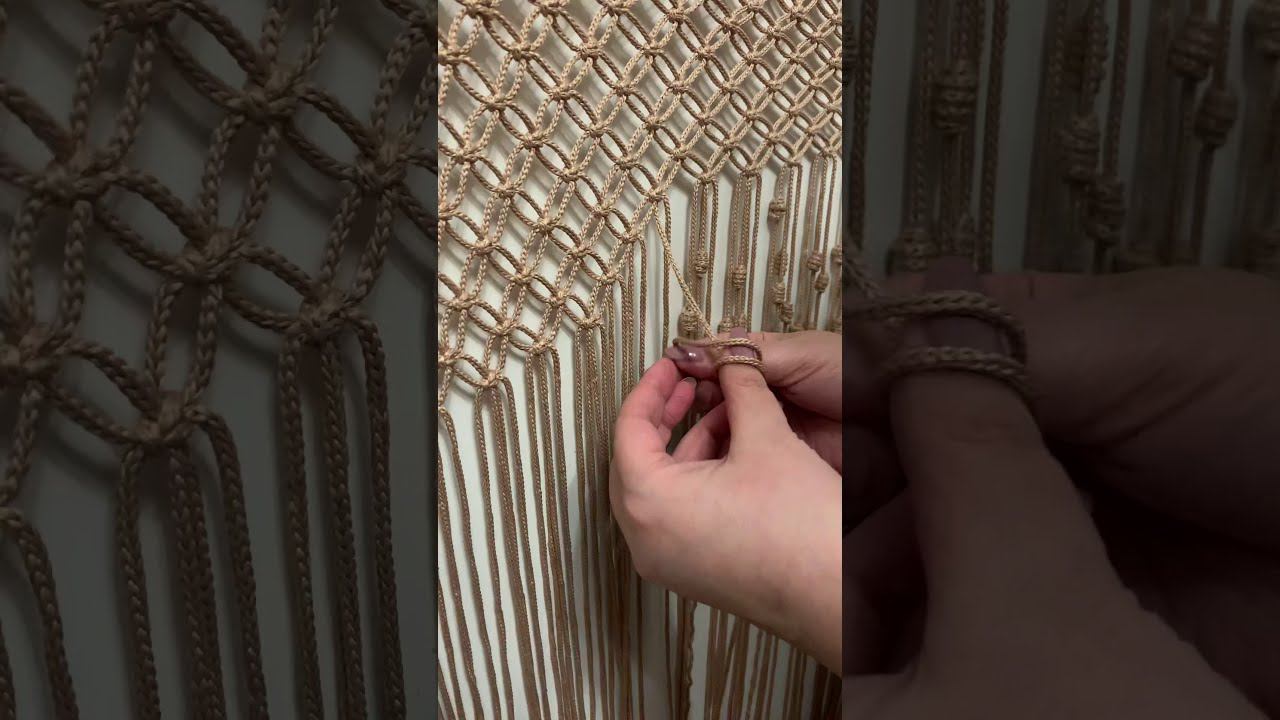 Один из элементов макраме. Продолжение. Занавеска-арка