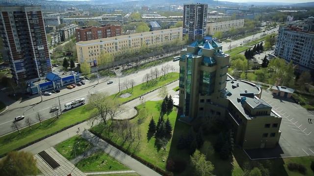 Новокузнецк панорама центра города.