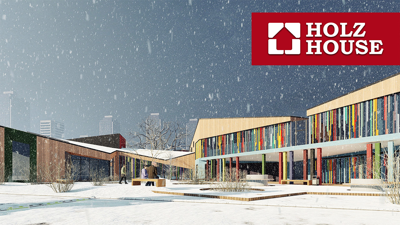 Проект детского сада из клееного бруса от Holz House