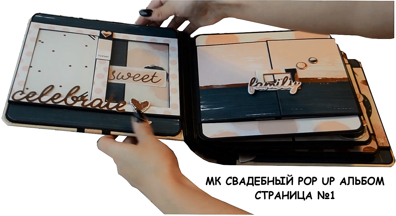 СОЗДАЕМ СВАДЕБНЫЙ ФОТОАЛЬБОМ "BLUSH" СВОИМИ РУКАМИ / СТРАНИЦА №1 / SCRAPBOOKING